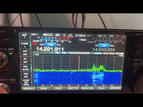 IC-7610 Noise Blanker Test Against Electric Fence Noise