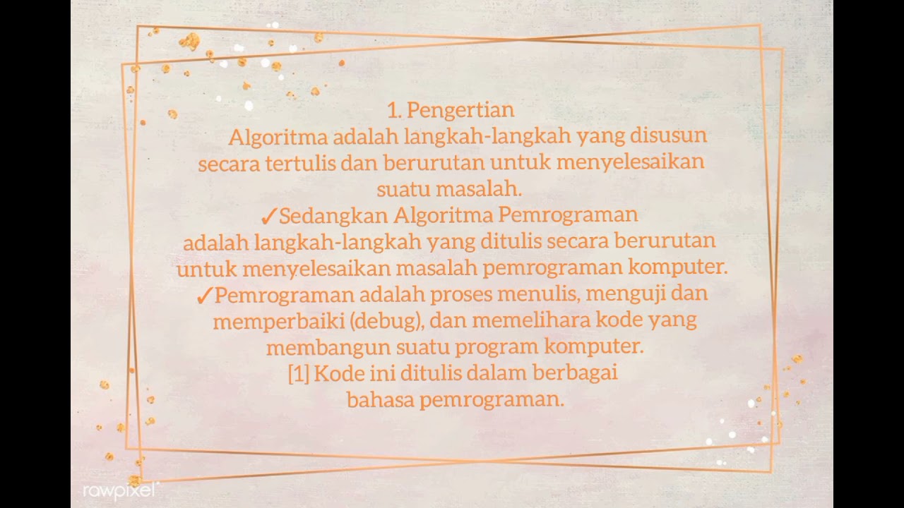 Presentasi power point bab 1 Algoritma dan pemrograman