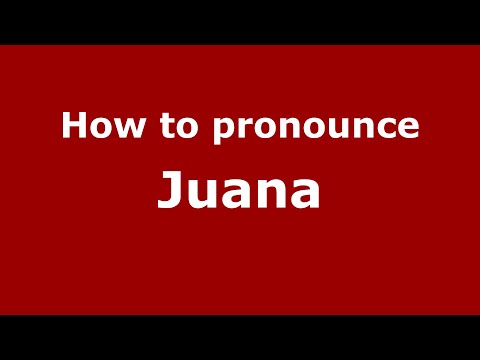 How to pronounce Juana (Indonesia/Indonesian) - PronounceNames.com