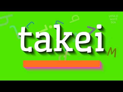 How to say "takei"! (High Quality Voices)