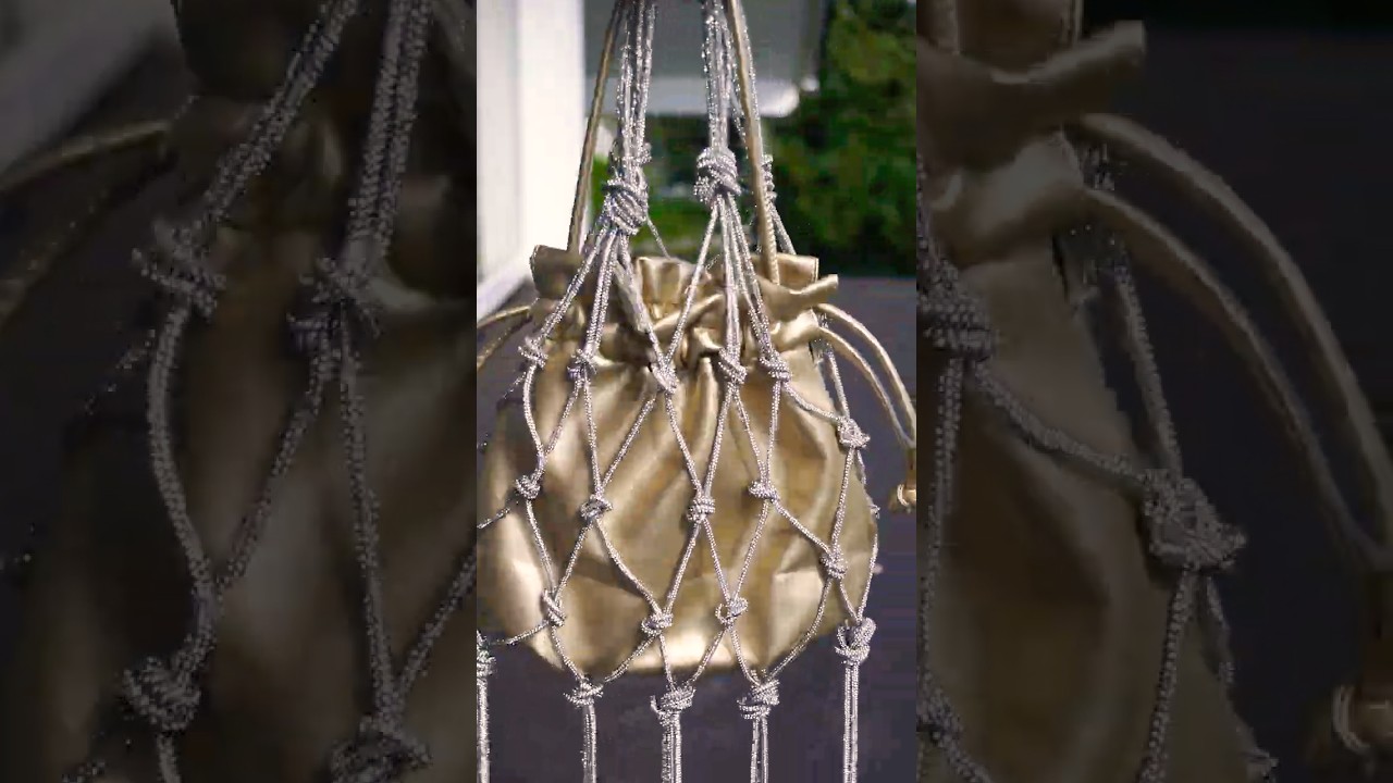 Makramee Tasche aus Strass💎Macrame Rhinestone bag 👛макраме сумка из страз 💎borsa bolsa Makrome Çanta