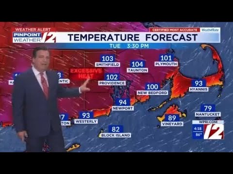 Pinpoint Weather 12 Forecast 6/23/25 Near 100 Degrees Tuesday