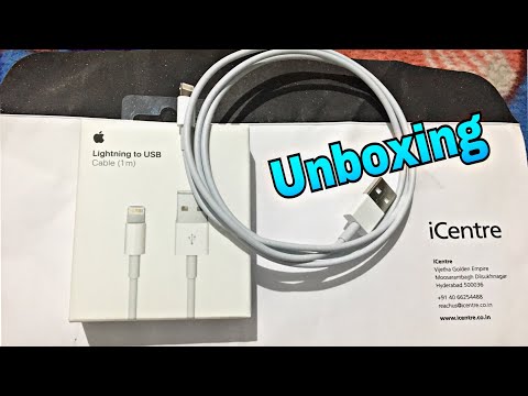 Unboxing of Apple Lightning to USB Cable(1m)