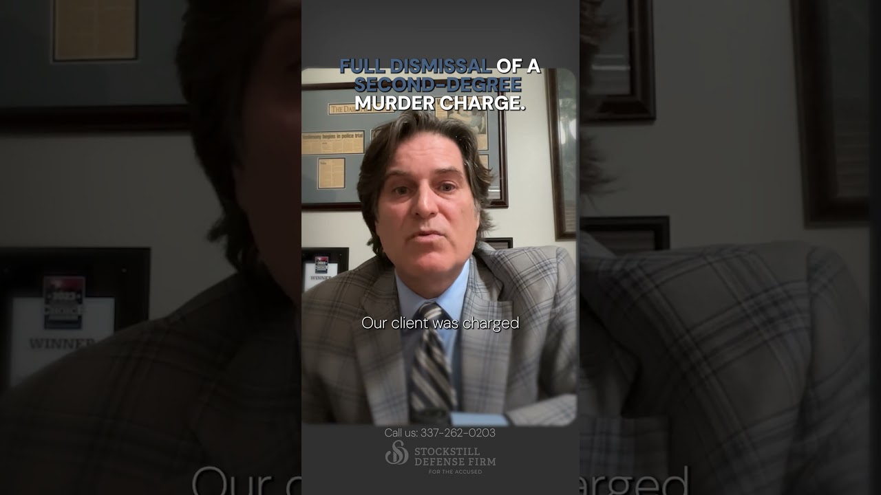 A big victory for our team – we had a second-degree murder charge dismissed.