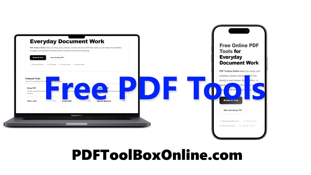 Free Online PDF Tools – Merge, Split, Compress & Convert PDFs
