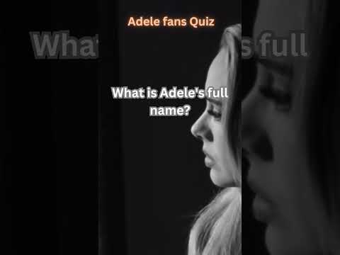 What is Adele's full name? || #adele #music #quiz 1