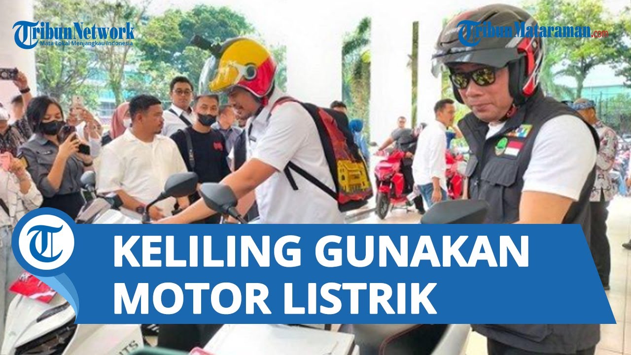 Senang Diajak Keliling Bobby Gunakan Motor Listrik, Ridwan Kamil Dukung ... Senang Diajak Keliling Bobby Gunakan Motor Listrik, Ridwan Kamil Dukung ...