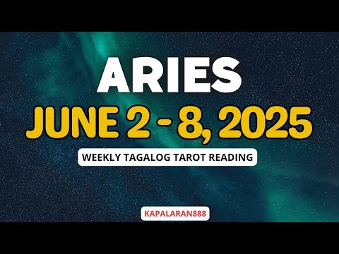 PRIORITIZE REST & PEACEFUL APPROACHโ๏ธ ARIES JUNE 2 - JUNE 8, 2025 WEEKLY TAGALOG TAROT#KAPALARAN888