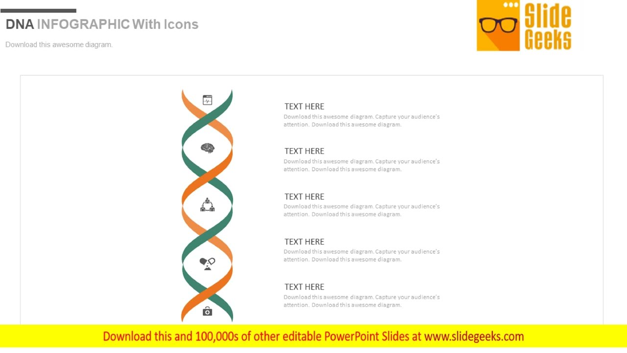 DNA Design Infographics For Research Powerpoint Slides