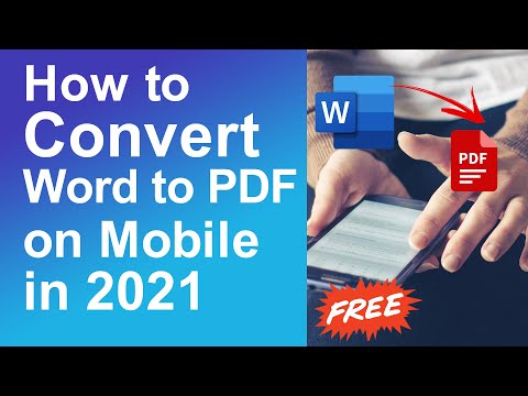 How to convert word to pdf on mobile 2021
