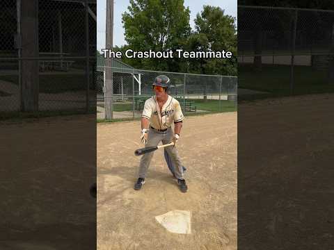 The Crashout Teammate 🤣 #baseball #sports #teammate #strikeout #reels