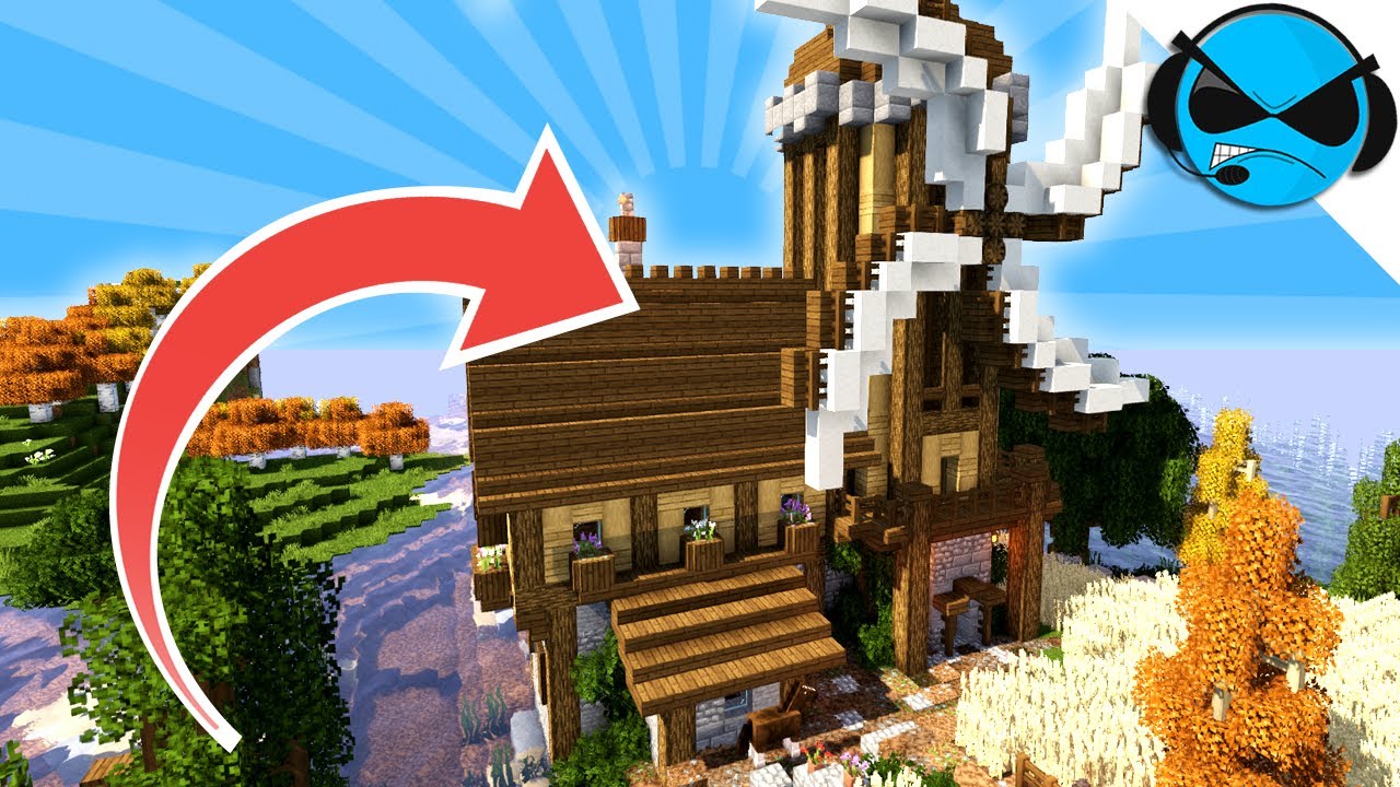 Minecraft: How To Build A Medieval Windmill (Minecraft Build Tutorial) - Minecraft Builders