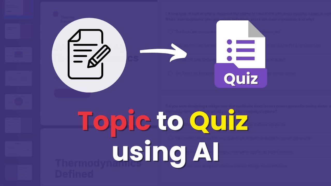 Convert Any Topic into a Quiz using AI | Generate Quiz in Seconds
