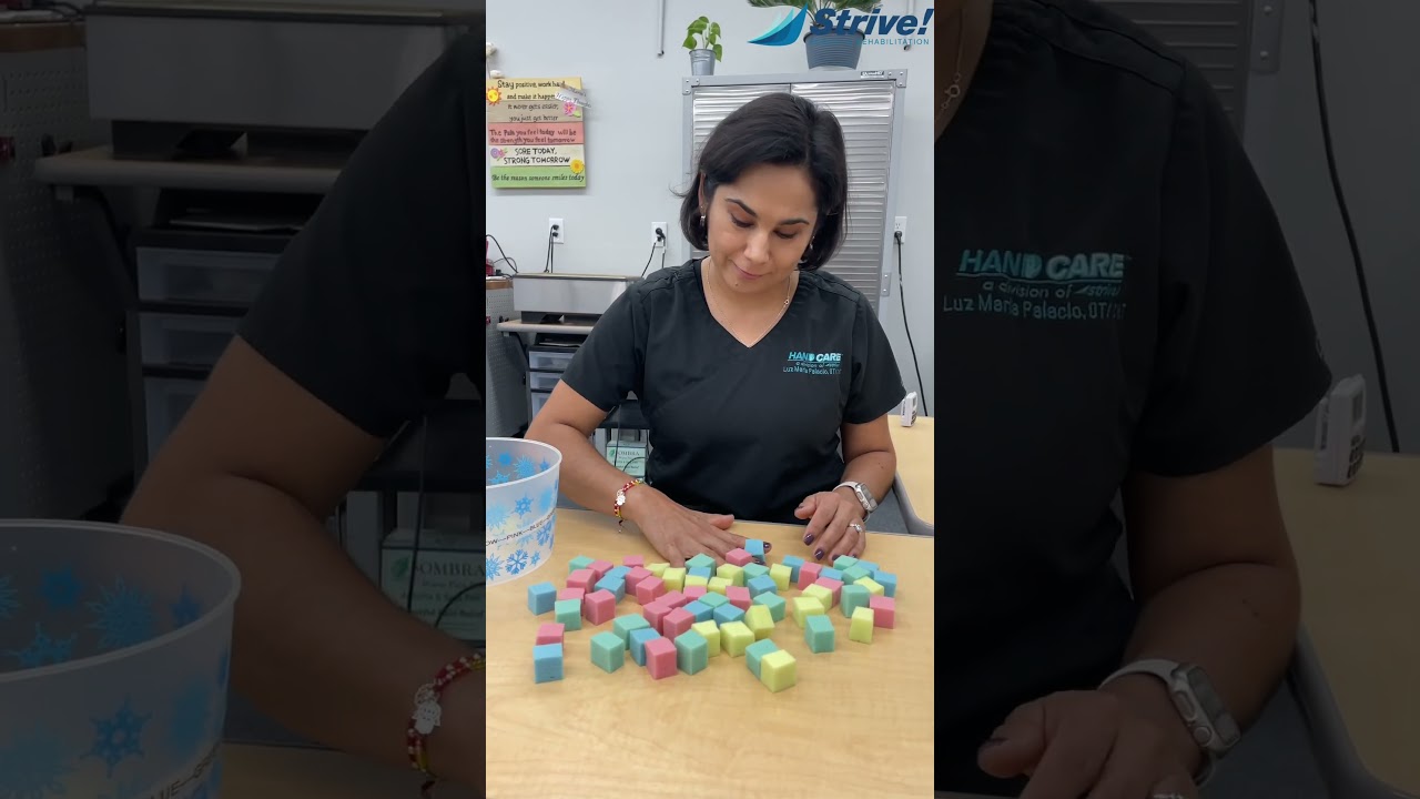 Engage your hands and boost fine motor skills with this foam-filled occupational therapy exercise!