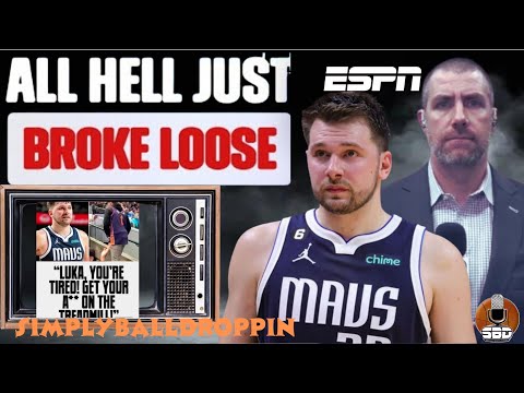 Luka Doncic attacks Espn reporter Tim Macmahon in the post game press conference after Mavs lost.