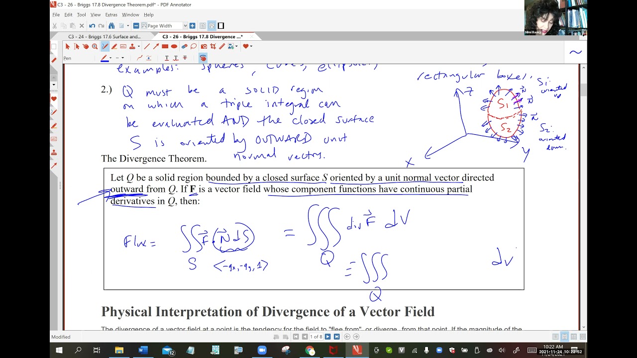 Math 252 FA 21 Day #37 Intro to The Divergence Theorem