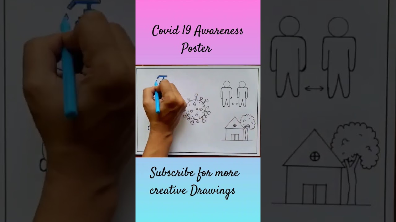 Coronavirus Safety Awareness Drawing #amritadrawingbook #shorts #coronavirusawareness