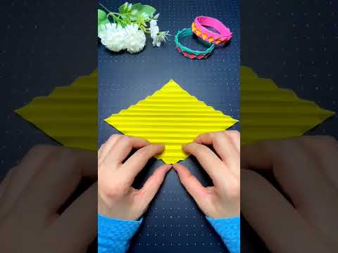 Amazing Paper wristband Origami #shorts #origami #howto #wristband