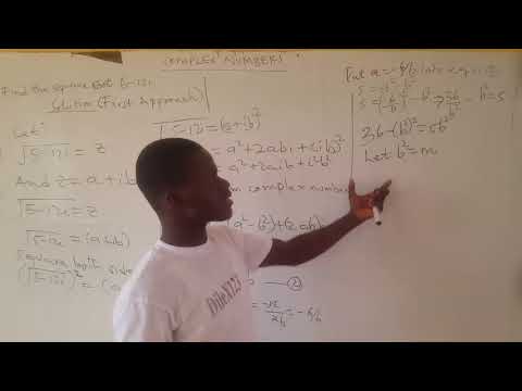 Complex Numbers-[Find the square root of 5-12i ]