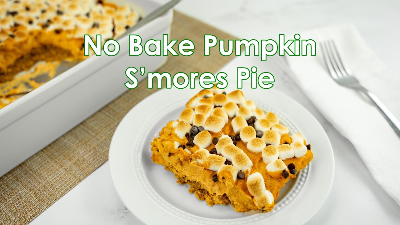 No Bake Pumpkin S'mores Pie