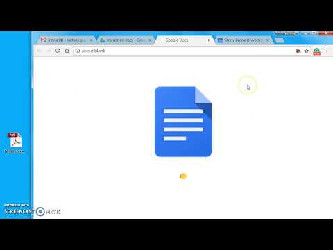 Converting a PDF to a Google Doc and then Translating it to Another Language