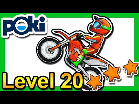 Moto X3M Bike Race Game Level 20 [3 Stars] Poki.com