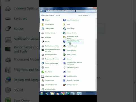 How to find IP address in control panel in windows7