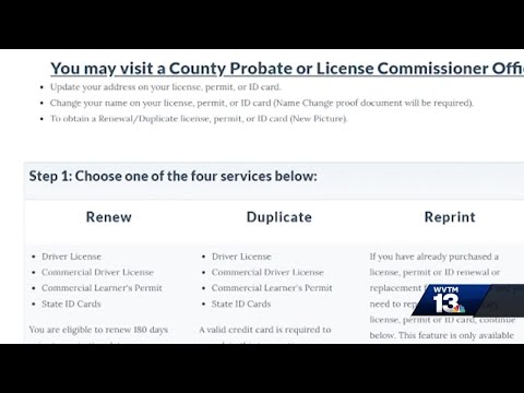 Internet issues at Alabama DMV offices