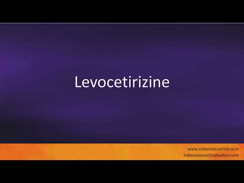 Pronunciation of the word(s) "Levocetirizine".