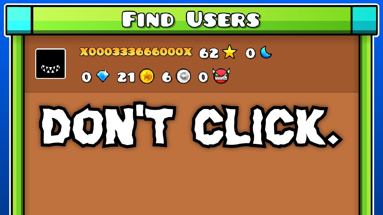 The most cursed geometry dash account