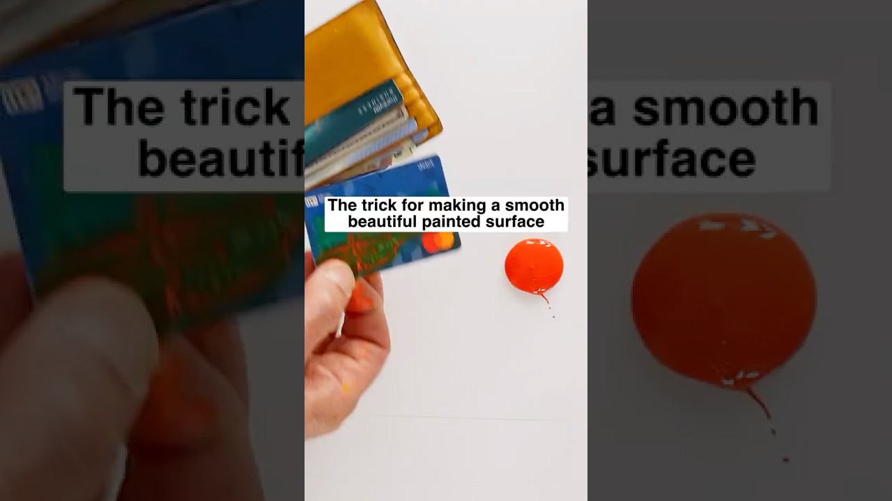The trick for making a smooth beautiful painted surface