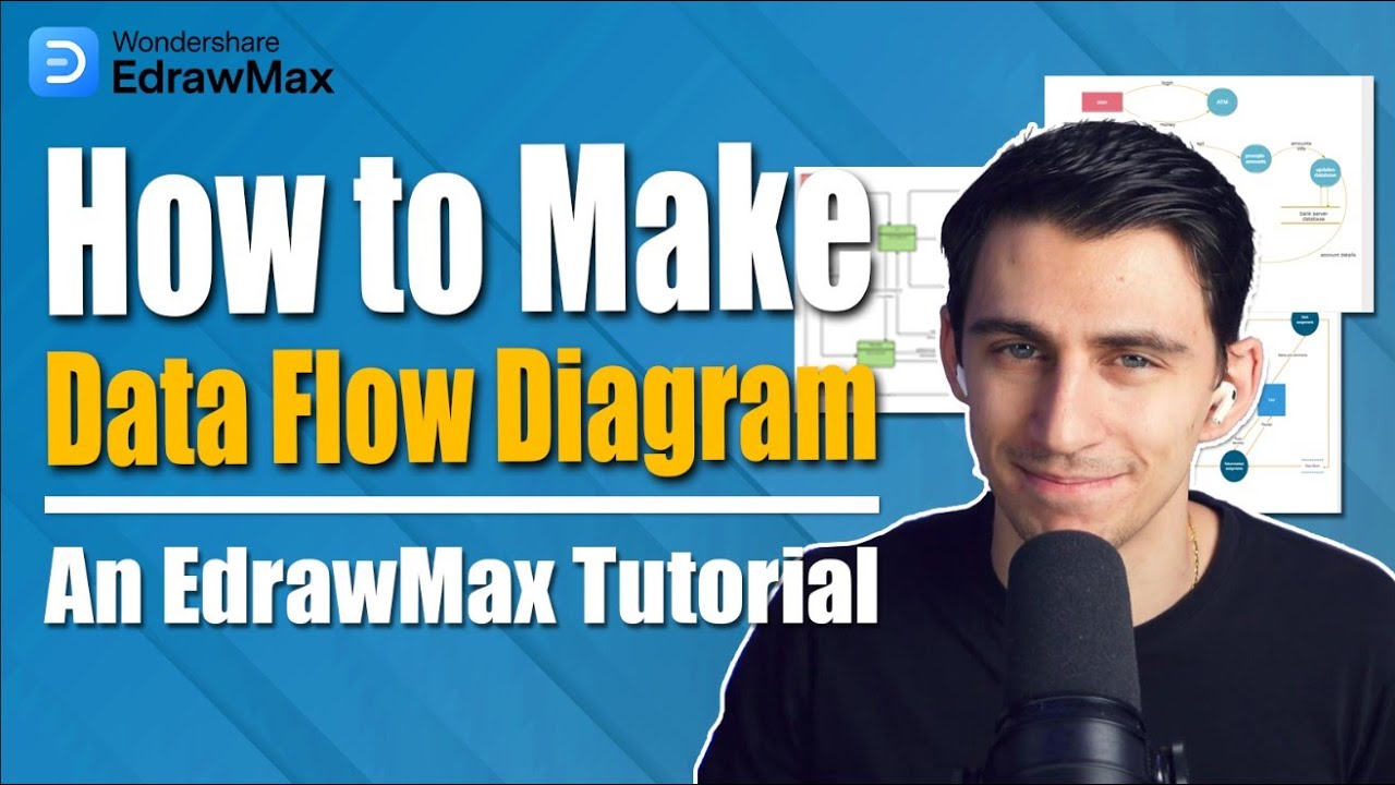 How to Make Data Flow Diagram (DFD)  | EdrawMax Tutorial