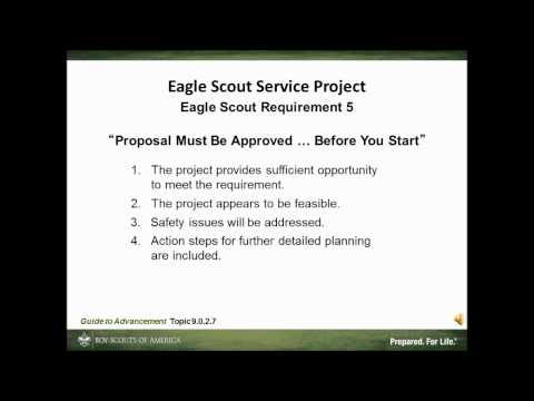 The Eagle Scout Service Project 17 min)