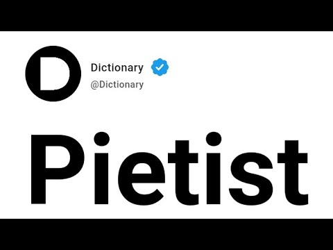 Pietist Meaning In English