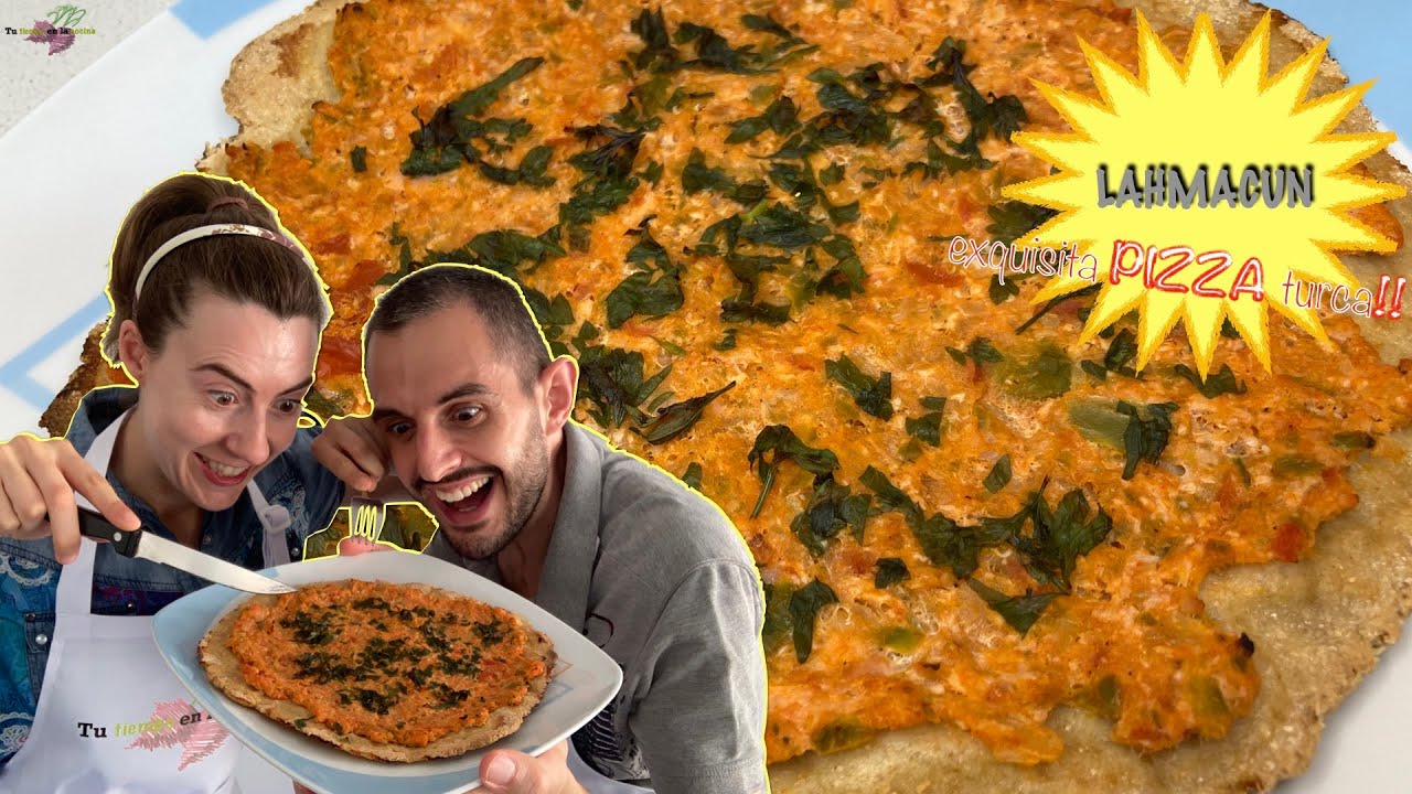 Pizza turca LAHMACUN |Receta CASERA y DELICIOSA|. | Cocina