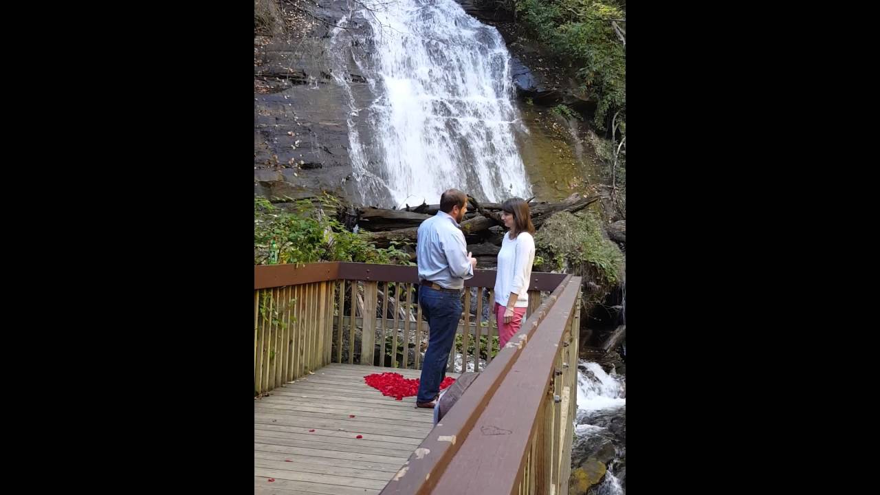 Proposal at Anna Ruby Falls