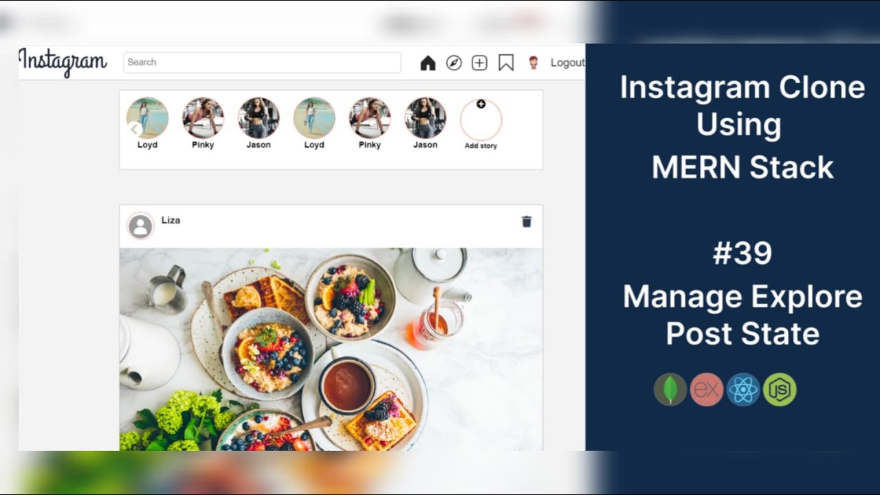 Instagram Clone Using MERN Stack | Manage Explore Redux state| #39