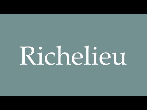 How to Pronounce ''Richelieu'' Correctly in French
