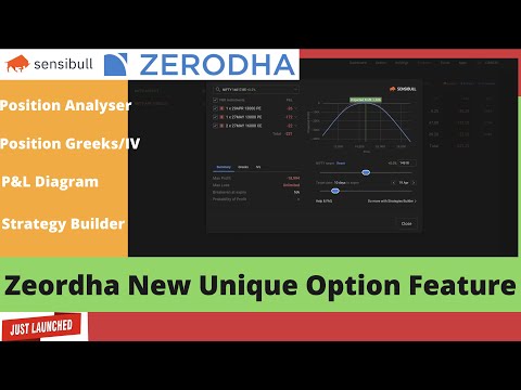 Zerodha kite New features | For Option Traders| Sensibull option strategy builder
