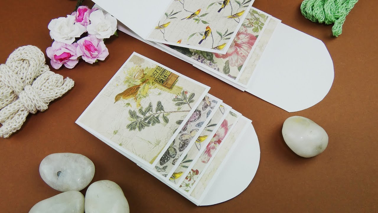 🌺Waterfall card for your scrapbooking projects🌺