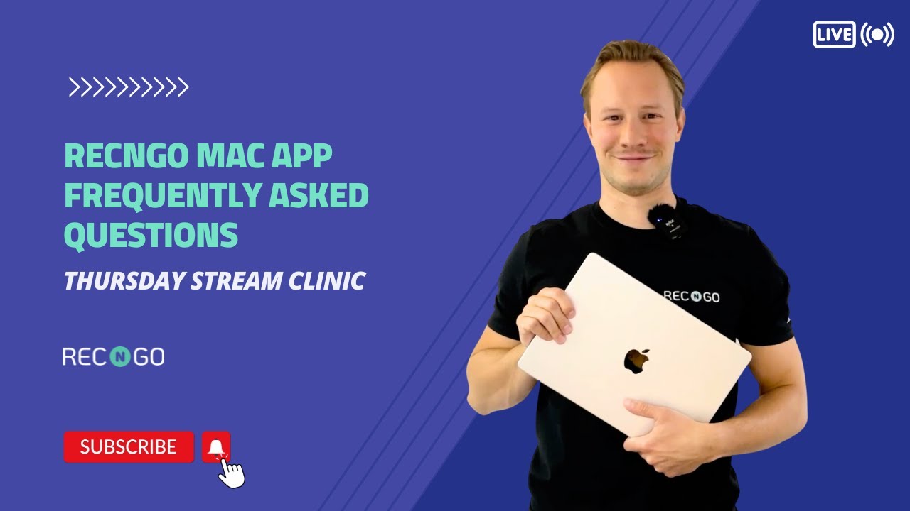 RECnGO Mac App—Frequently Asked Questions (Thursday Stream Clinic S02E11)