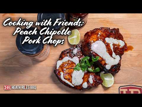 Grilled Peach Chipotle Pork Chops On The Weber | "Cooking with Friends" w/ Bob Trudnak