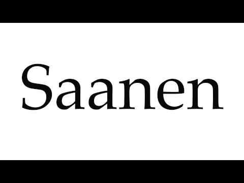 How to Pronounce Saanen