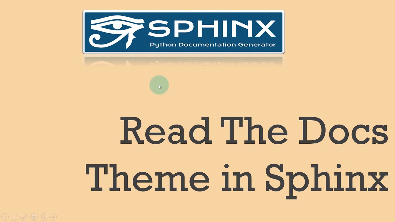 Read the docs theme in Sphinx  |  Changing theme in Sphinx | Read the docs