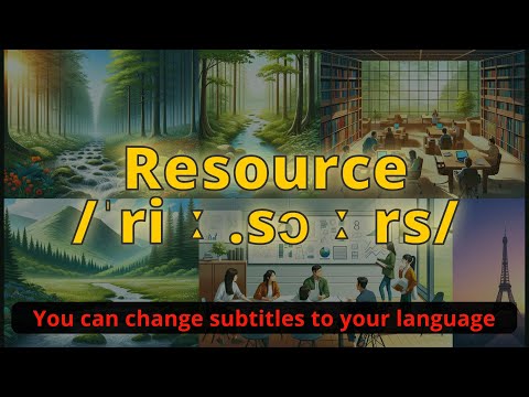 [n] Resource meaning with 5 examples
