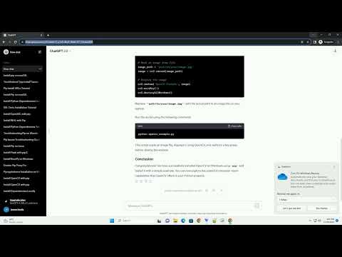 install opencv pip windows