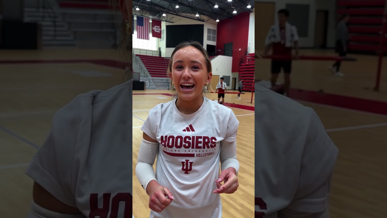 Indiana's Avery Freeman on what it means to play for her hometown team 🏐 #shorts