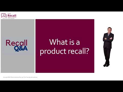 What is a product recall?