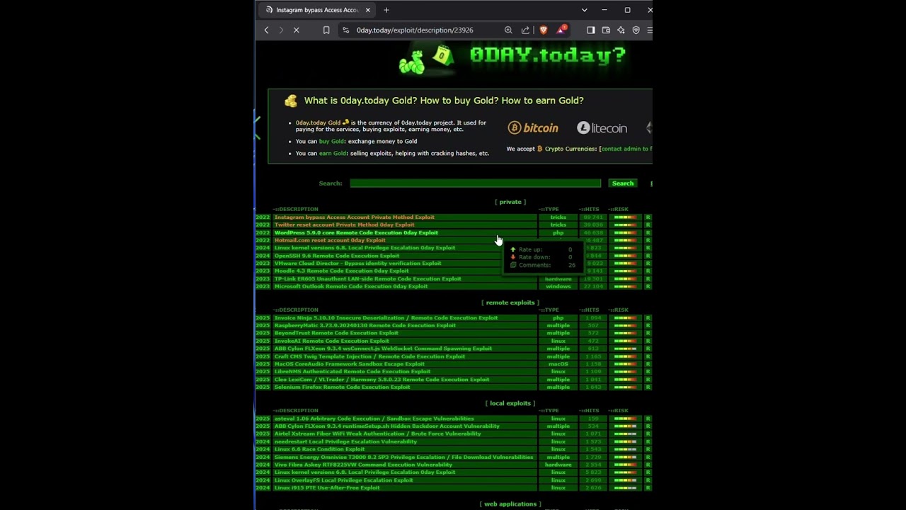 0day.today - Exploit Database