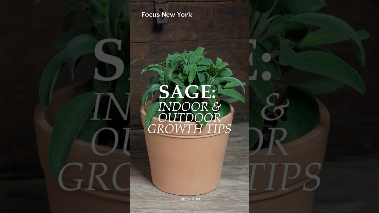 Sage: Indoor and Outdoor Tips & Tricks by Focus New York  #indoorplants #sage  #rootsandroasts